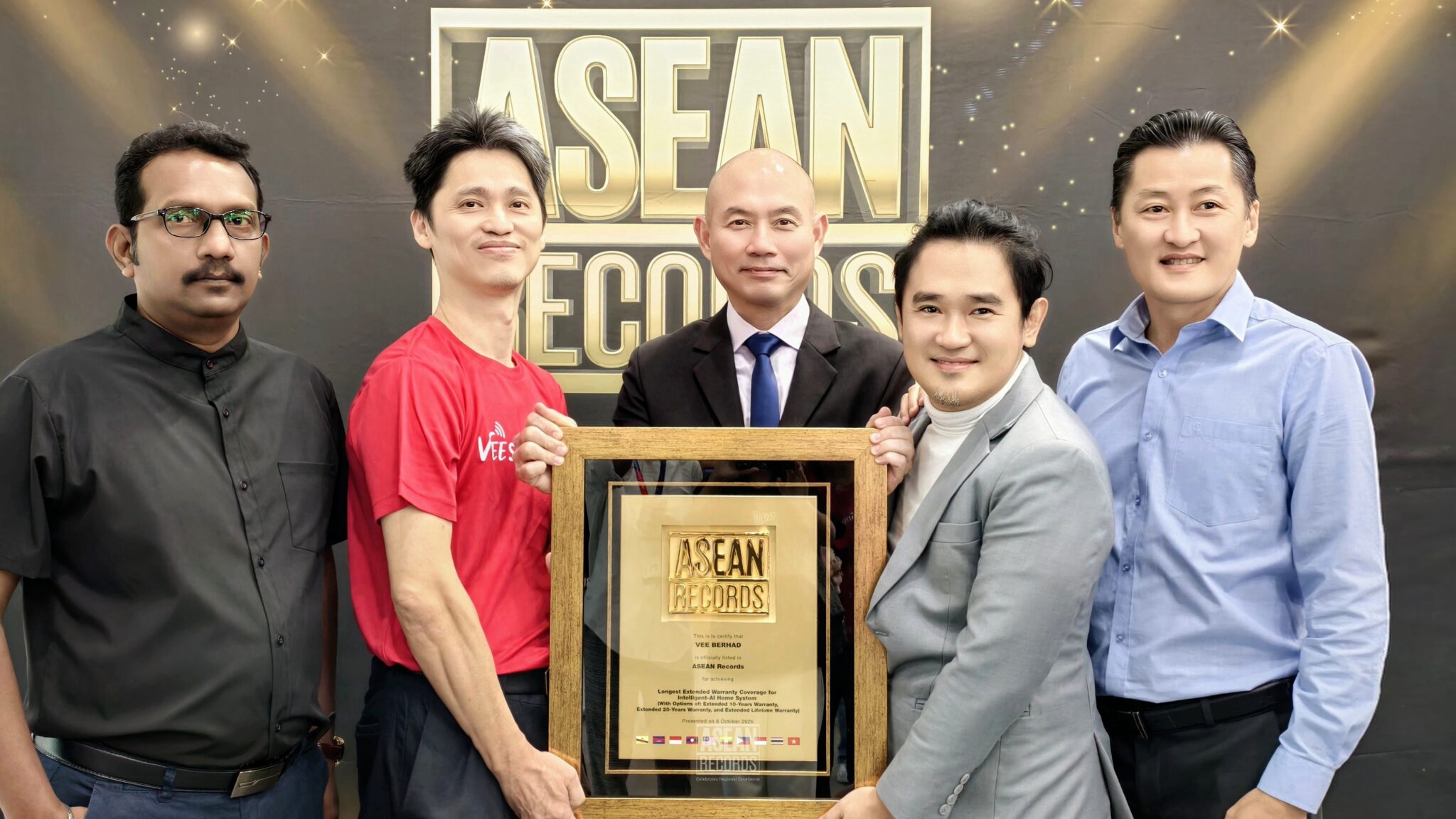VEE Berhad Recognised By ASEAN Records For Longest Extended Warranty ...